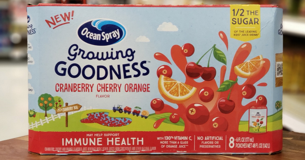 50% Off Ocean Spray Growing Goodness Juice 8-Pack at Target (Just Use ...