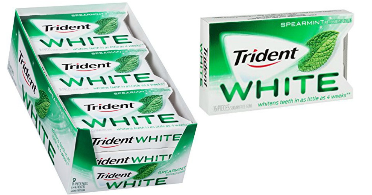Trident White Sugar Free Gum 9-Pack Just $5.47 Shipped at Amazon (Only ...