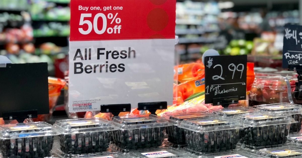 Buy One, Get One 50% Off Fresh Berries at Target