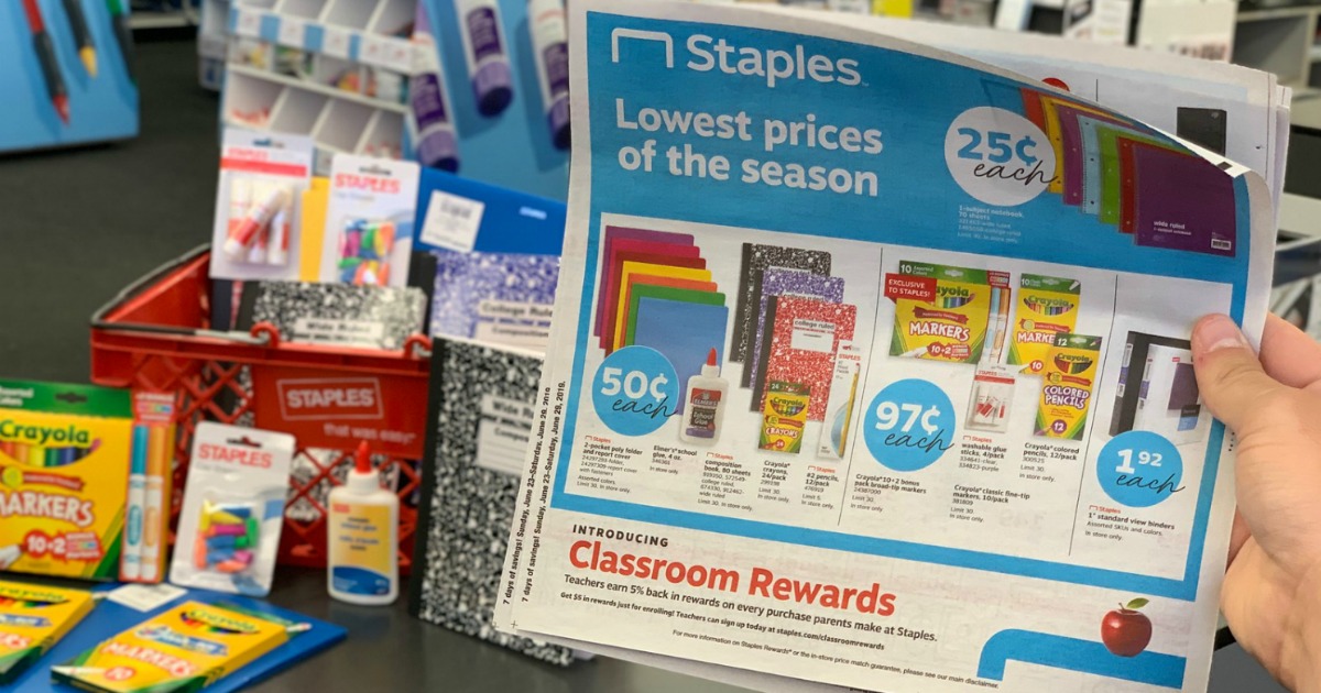 $5-$1000 Staples Mystery Reward (Check Your Inbox) - Valid In-Store Only