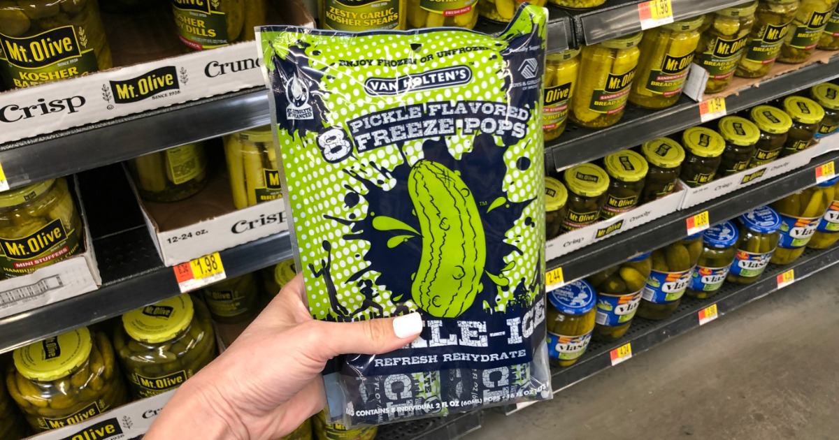 Pickle Ice Freeze Pops Spotted at Walmart | These No Calorie Treats ...