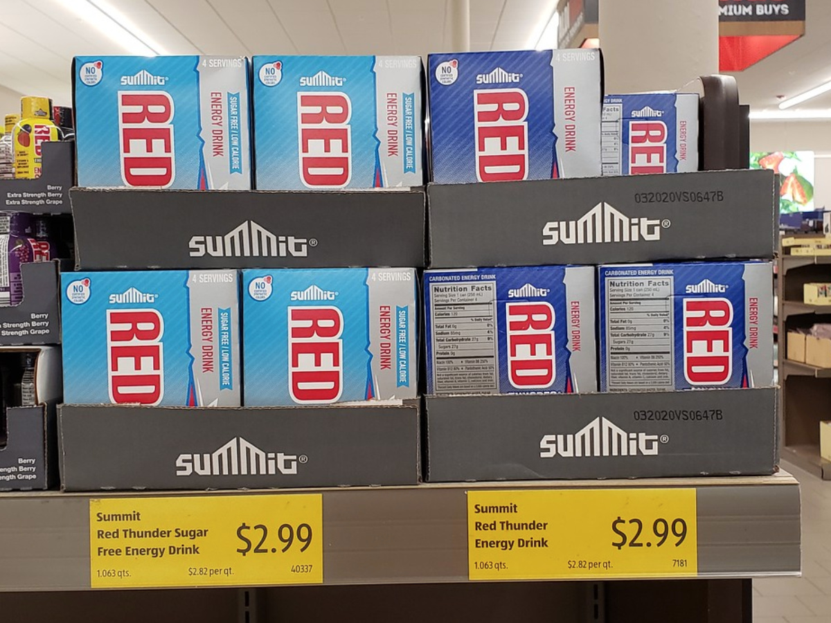 Have You Tried ALDI's Summit Red Thunder Energy Drinks? One Reader ...
