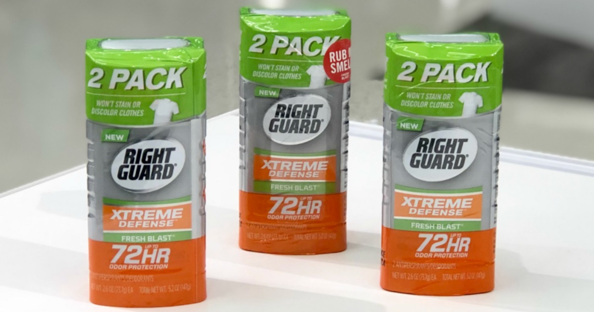 New $3/2 Right Guard Deodorant Coupon = Only 81¢ Each After Cash Back ...