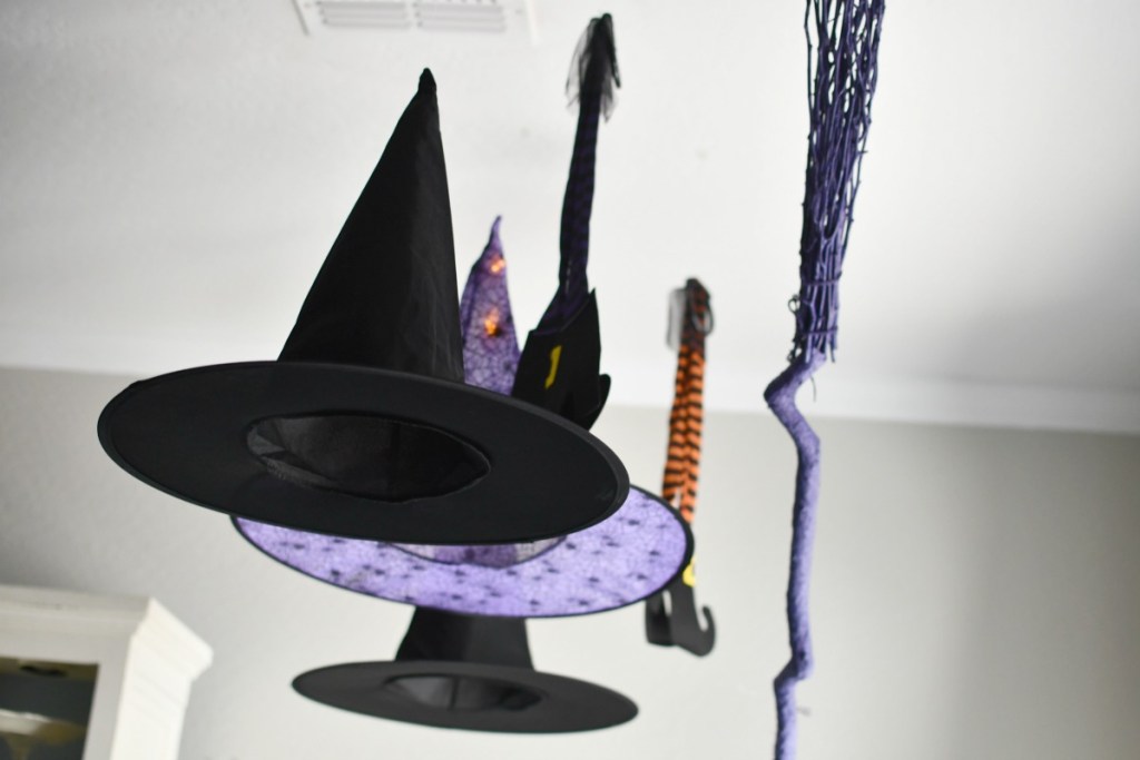Hocus Pocus Halloween DIY | Floating Witch Hats Craft