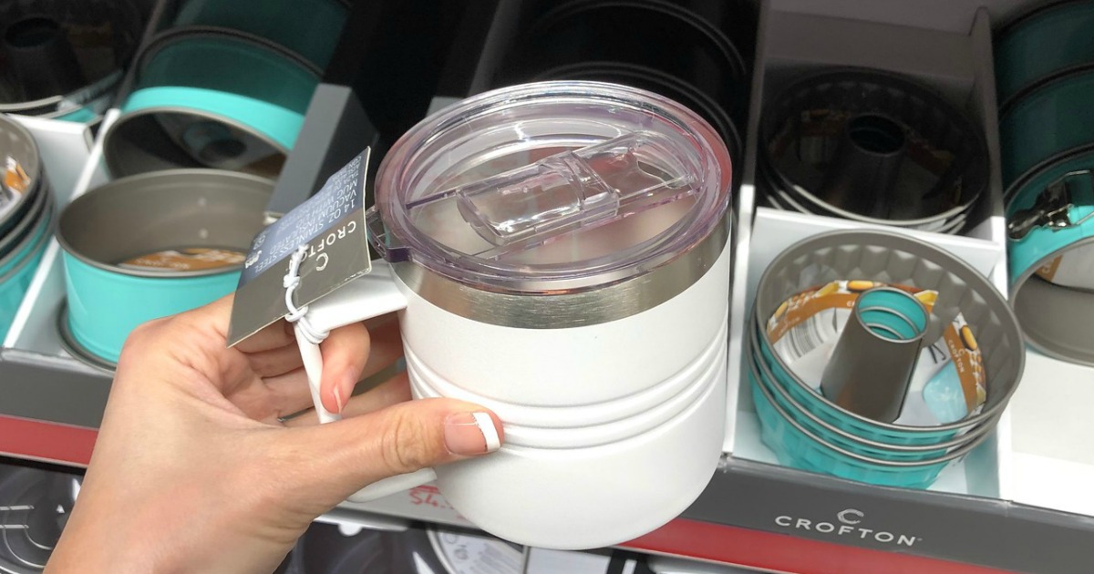 Crofton Stainless Steel Vacuum Insulated Mug Only $5.99 at ALDI