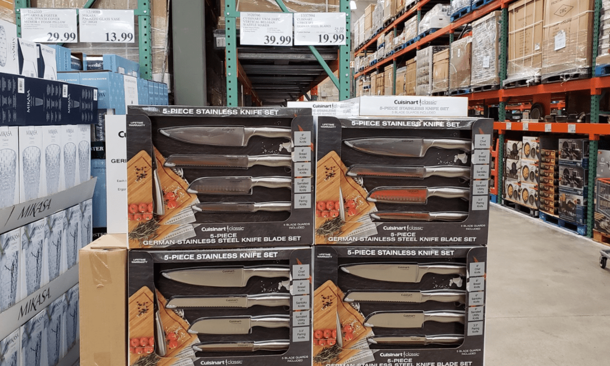 Cuisinart 5-Piece Stainless Steel Knife Set Only $19.99 at Costco