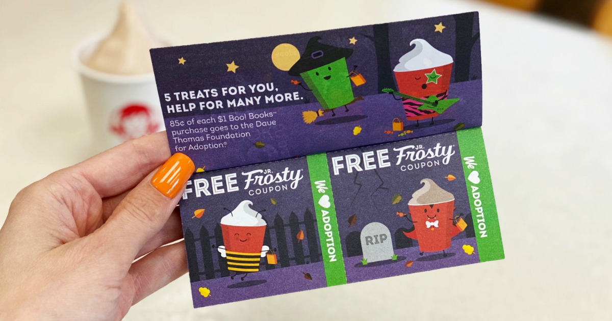 Wendy’s Halloween Boo! Coupon Book | $1 for 5 Free Frosty Coupons