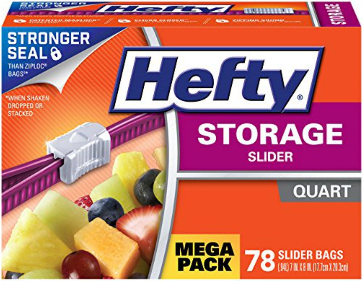 Hefty Slider Gallon Size Freezer Bags 56-Count Just $6.40 Shipped on ...