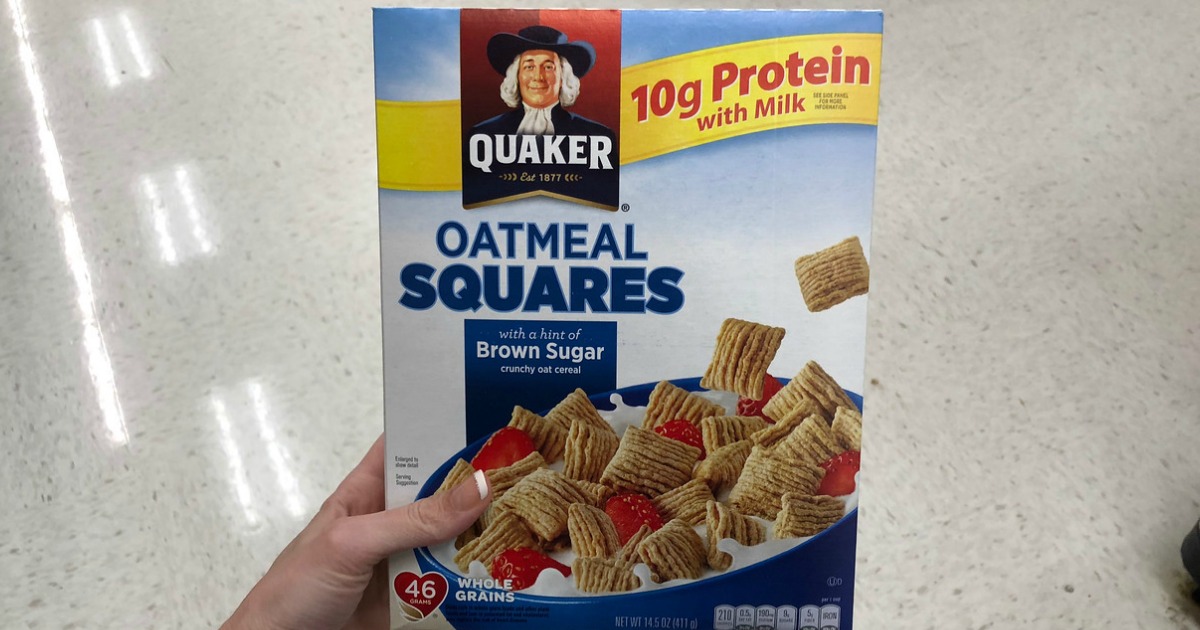 Quaker Oatmeal Squares Cereal 3-Pack Just $6.51 Shipped on Amazon ...