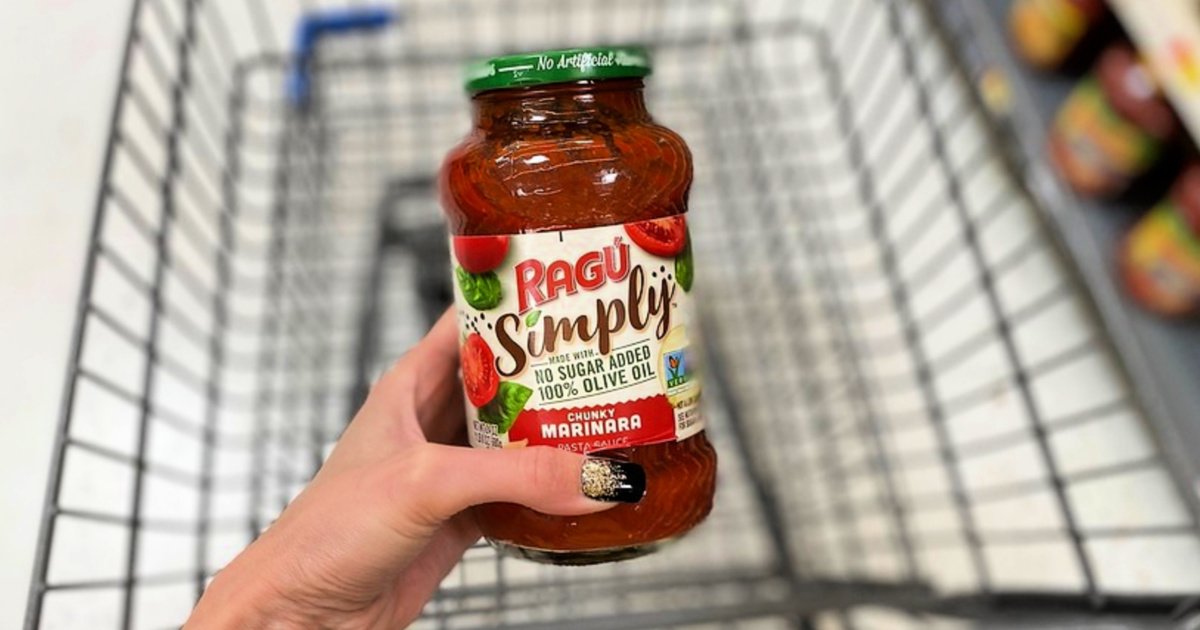 Ragu Simply Pasta Sauce Only 26¢ After Cash Back at Target