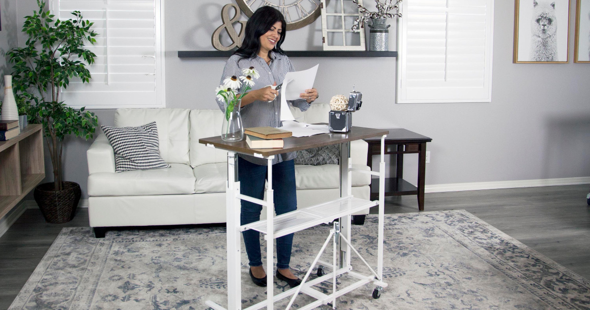 Sit-Stand Adjustable Fold-Away Workstation $94.98 Shipped (Regularly $250)
