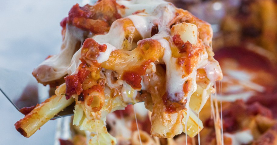 Four Cheese Baked Ziti Recipe - Easy Freezer Meal