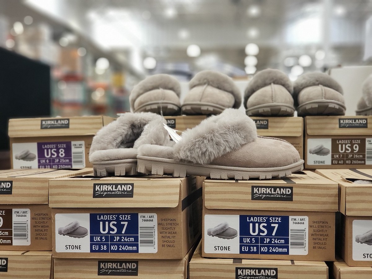 Kirkland Signature Sheepskin Slippers Only $22.99 at Costco | Compare ...