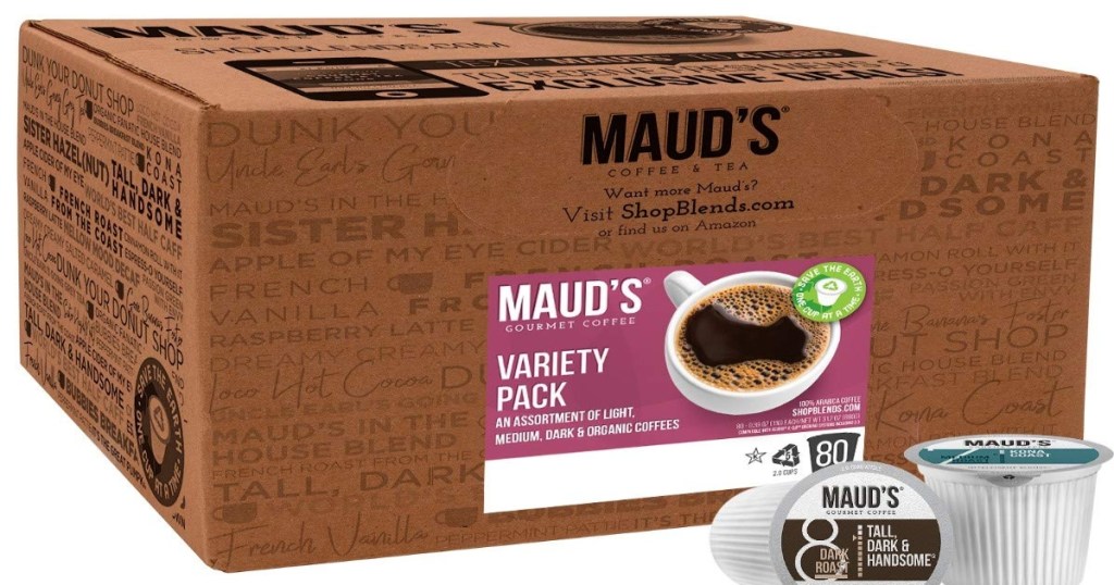 Maud's Coffee Variety Pack K-Cups 80-Count Box Just $23.94 Shipped on ...