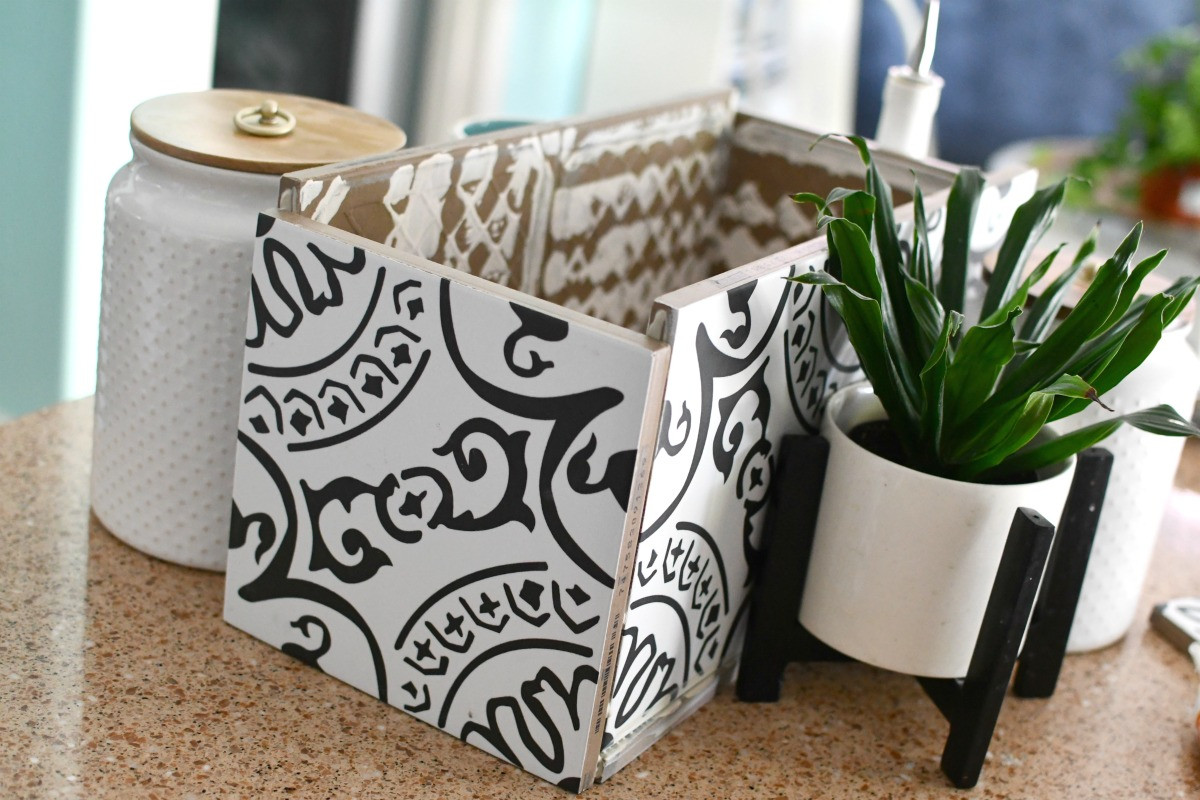 Make a Pretty DIY Planter Box from Cheap Ceramic Tiles - Hip2Save