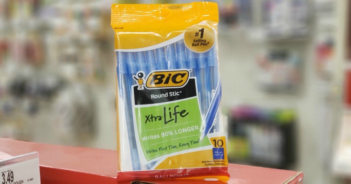 Bic Round Stic Pens Only 49¢ at Target (Just Use Your Phone) • Hip2Save