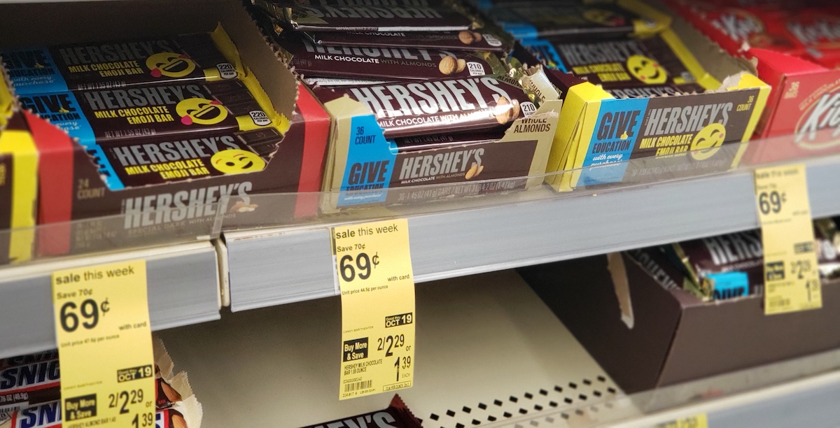 Hershey's Candy Bars Only 29¢ Each at Walgreens