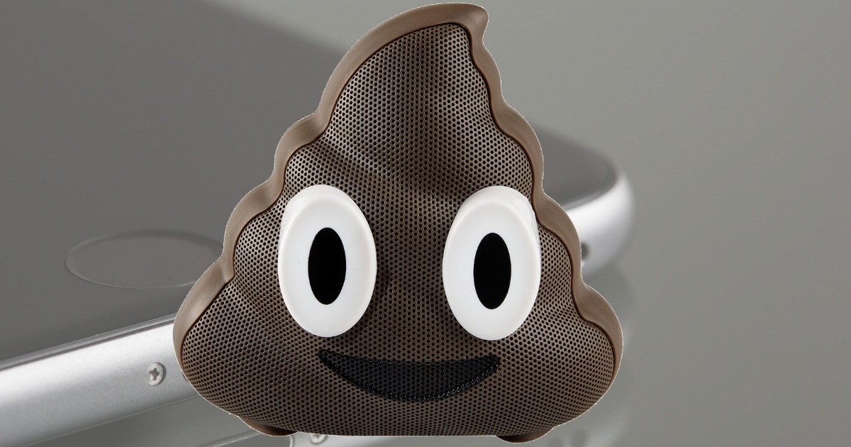 CUTE Poop Emoji Wireless Speaker Only $7.49 (Regularly $25)