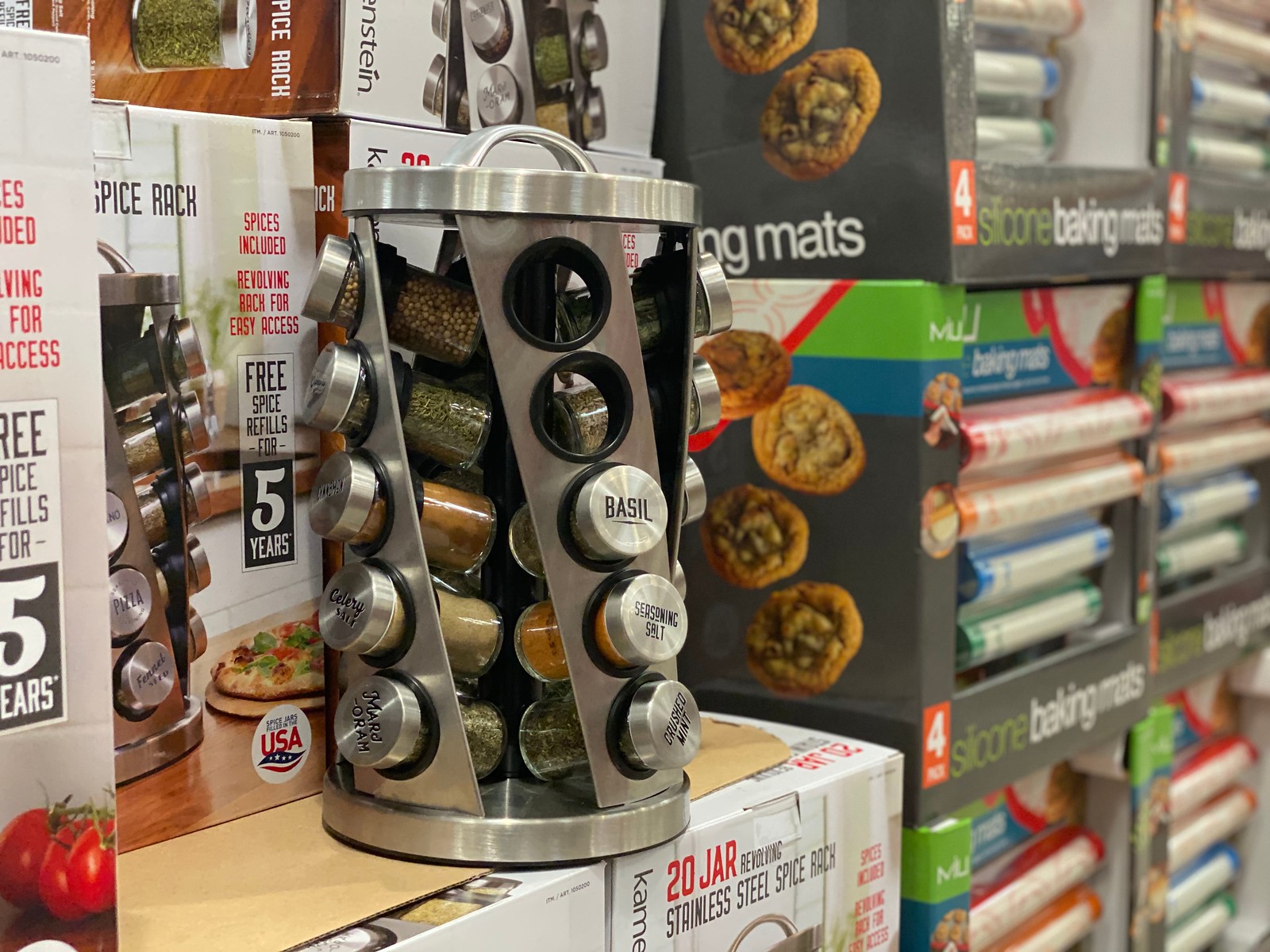 Costco Sells a 20-Jar Revolving Spice Rack w/ Free Spice Refills for ...