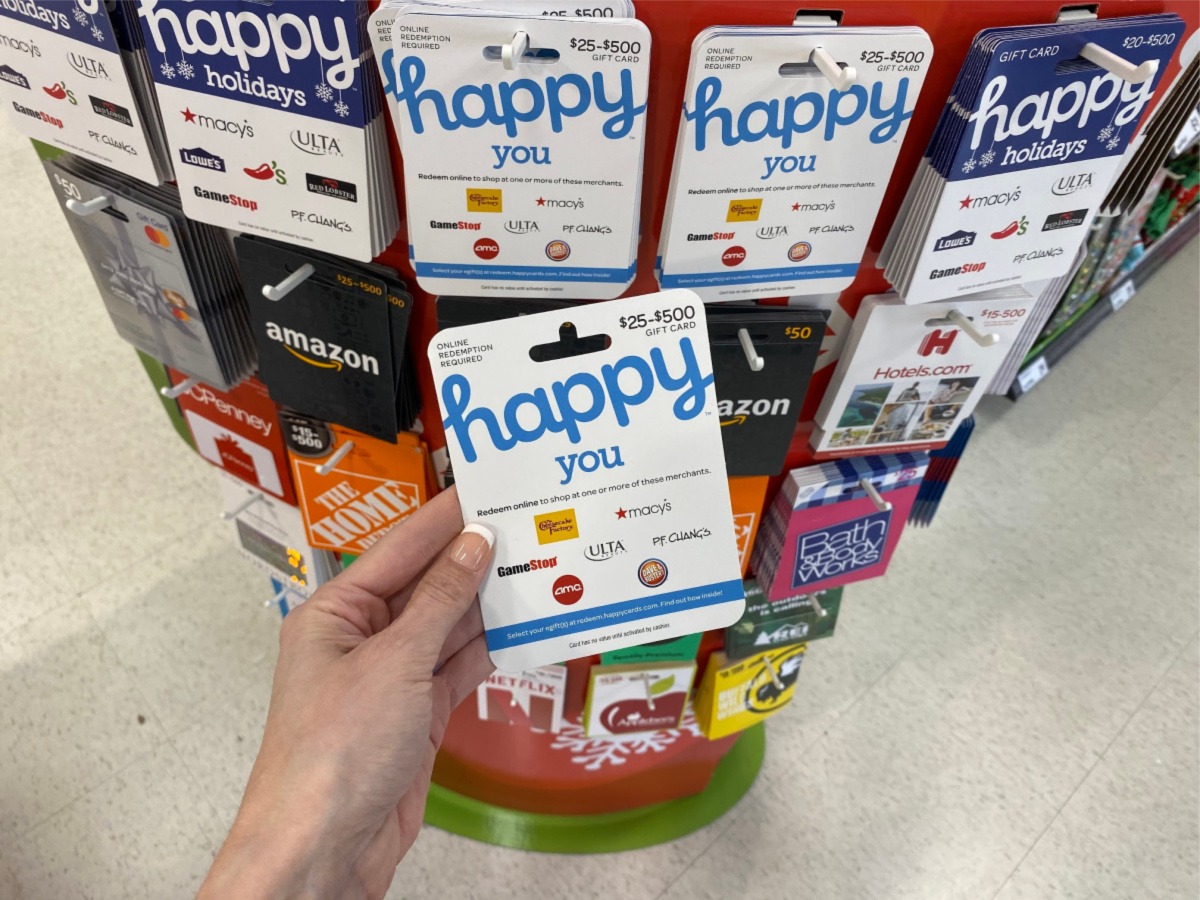 Free $5 Target Gift Card w/ $50 Happy Gift Card Purchase | Available In ...
