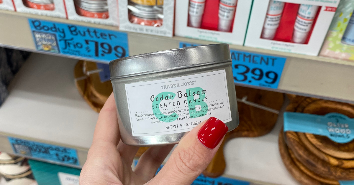 Now at Trader Joes- Seasonal Beeswax and Soy Candles Starting at $3.99