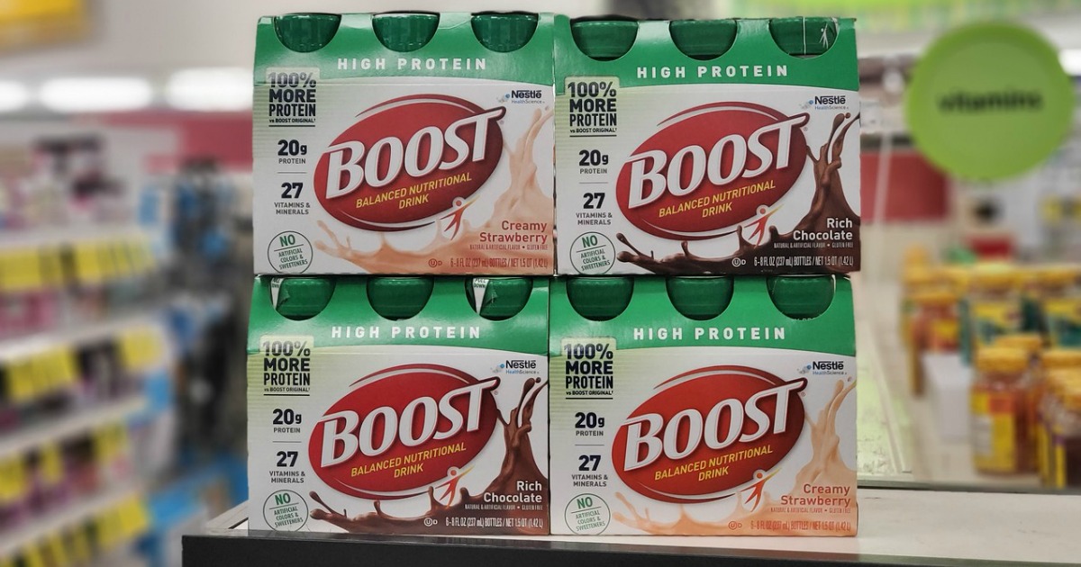 Boost Nutritional Drinks 6-Packs Only $4 Each at Walgreens (Regularly ...