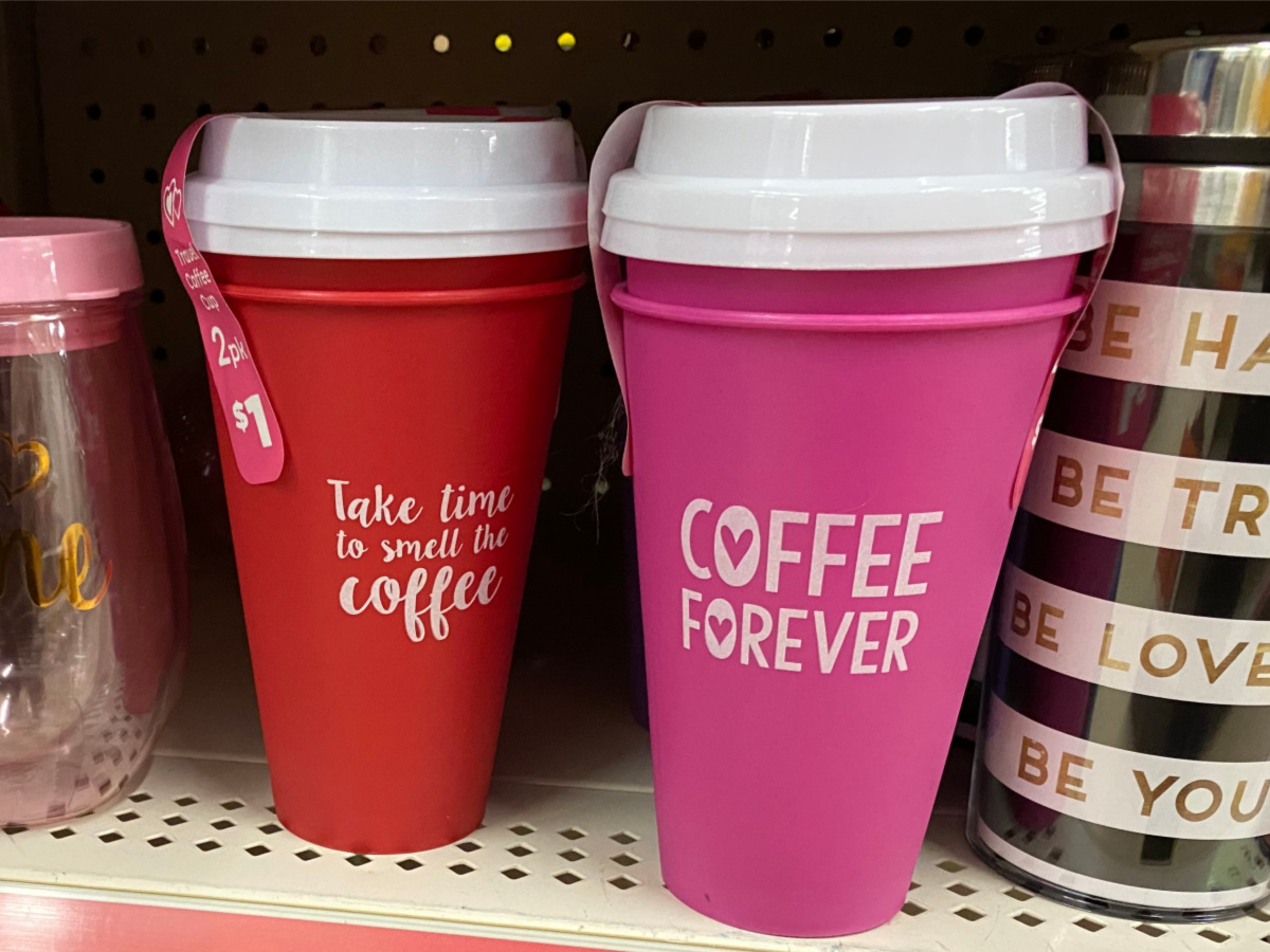 Cute Reusable Coffee Cup 2-Packs Just $1, Insulated Tumblers Only $5 at ...