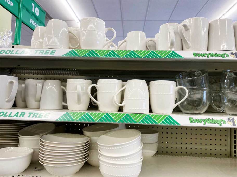 Ceramic & Glass Dinnerware Only $1 at Dollar Tree