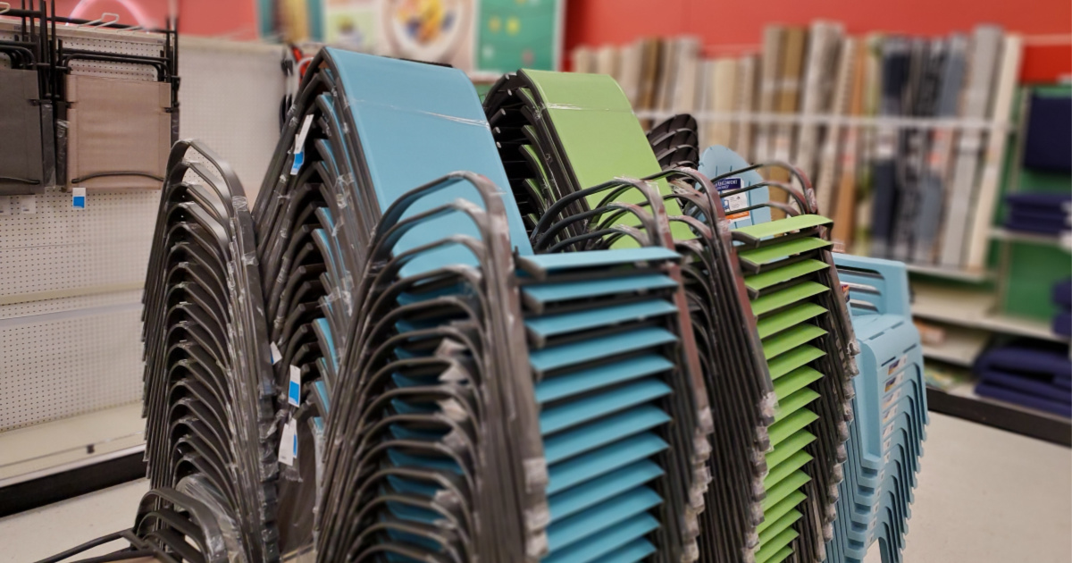 Room Essentials Sling Stacking Patio Chair Only $18 at Target