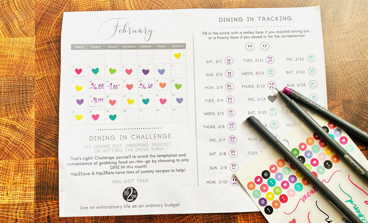 No Dining Out for 30 Days?! Can You Do it? Try Our Hip2Save Challenge!