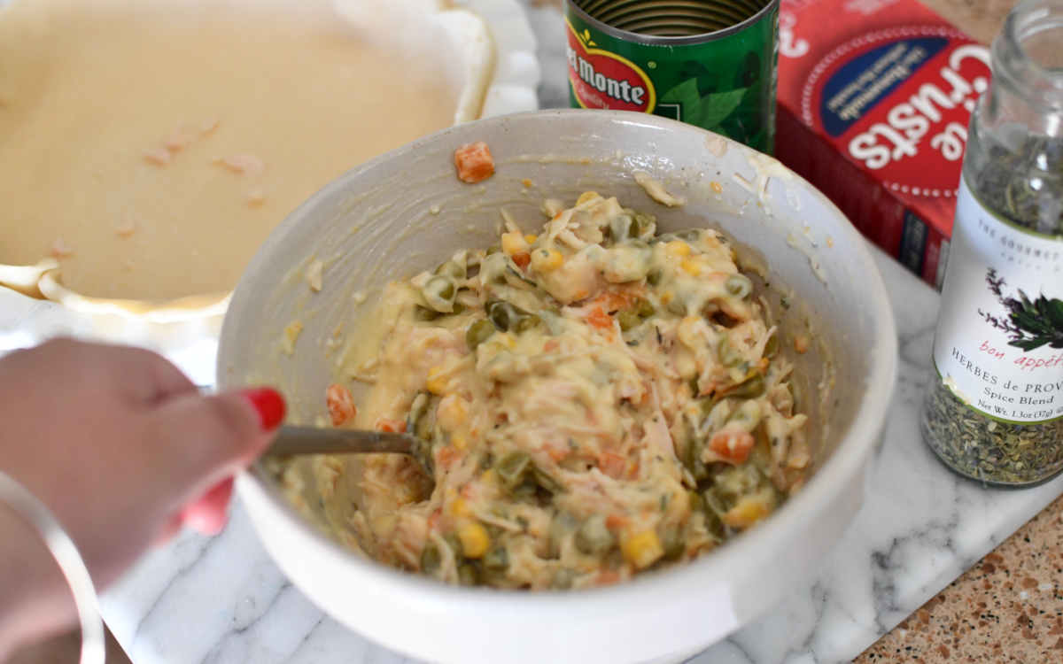 Easy Chicken Pot Pie Recipe | Cheap 4-Ingredient Dinner Idea - Hip2Save