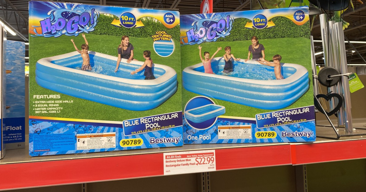 H2O Go! Rectangular Family Pool Just $22.99 at ALDI