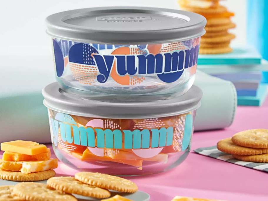 Pyrex Decorated Food Storage Containers Only $9 at Target