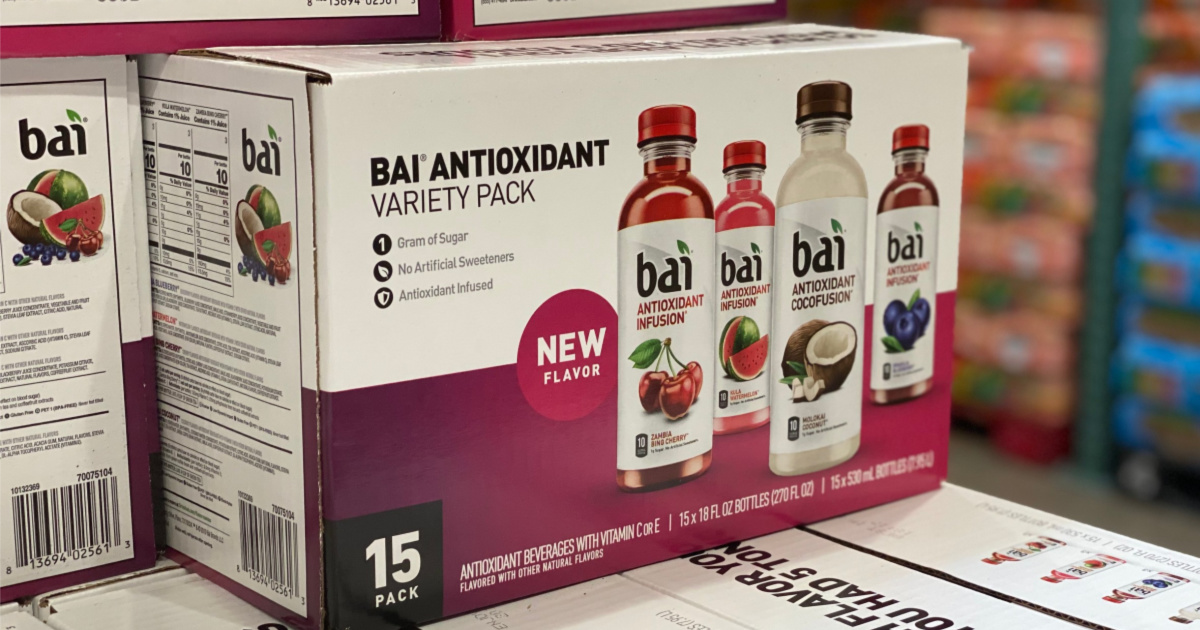 Bai 15-Count Variety Pack Only $14 at Costco (Just 93¢ Each)