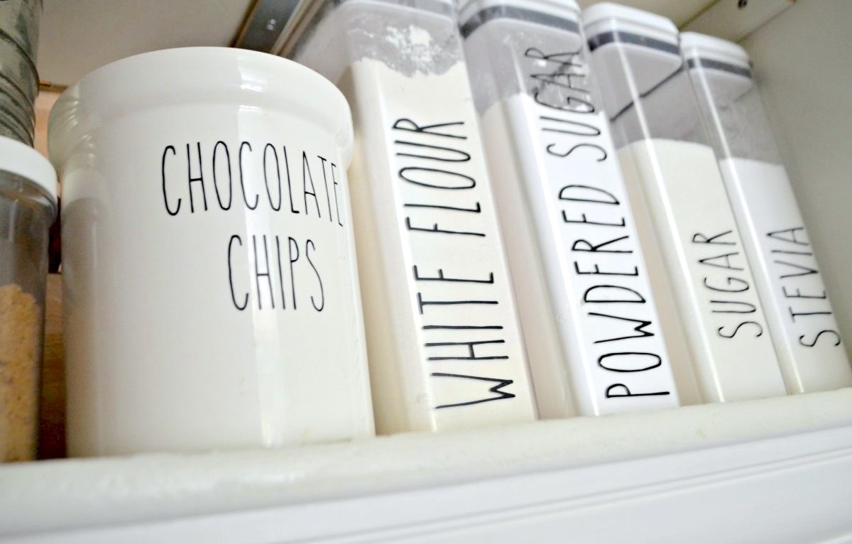 Storage & Organization Boxes & Bins Rae Dunn Inspired Pantry and ...