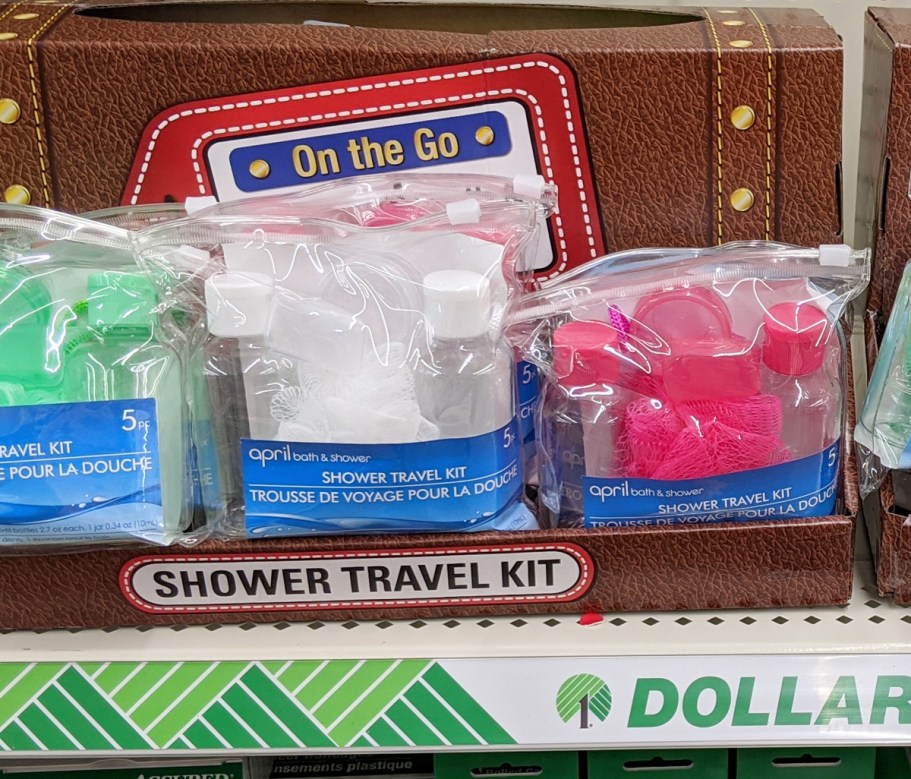 5-Piece Shower Travel Kits Only $1 at Dollar Tree | TSA-Approved Size