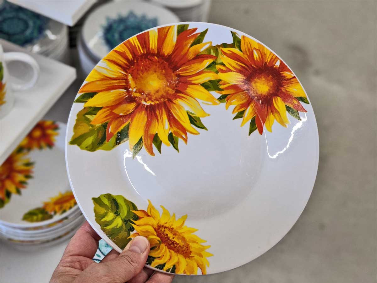 Sunflower Dinnerware Collection Only $1 at Dollar Tree