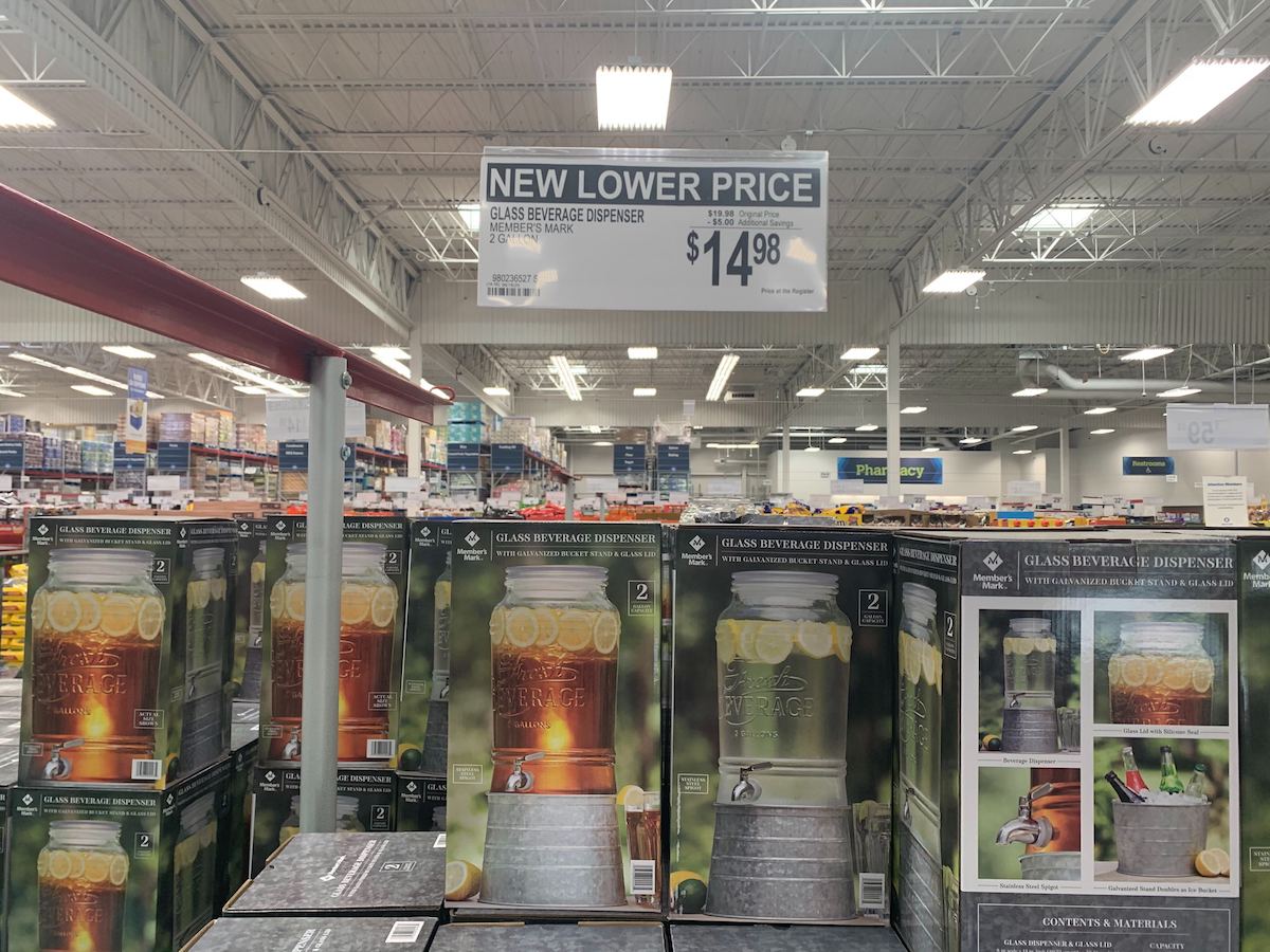 Member's Mark Glass Beverage Dispenser w/ Stand Only $14.98 at Sam's Club