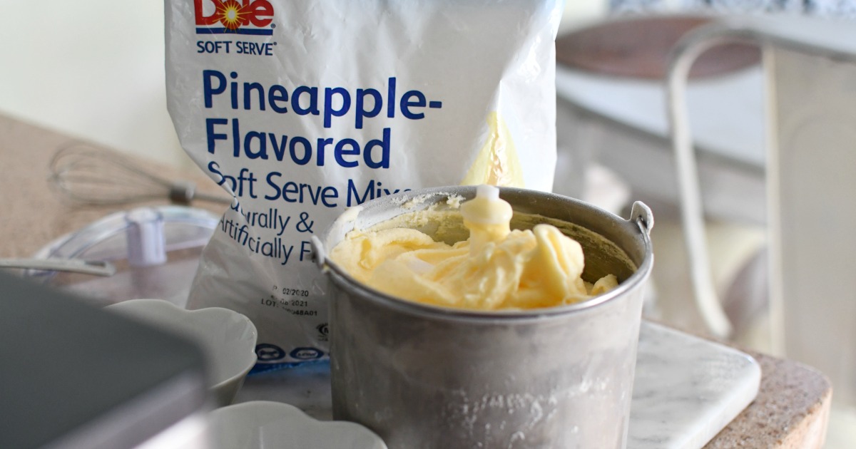 How to Make Disney Pineapple Dole Whip w/ Powdered Mix | Hip2Save