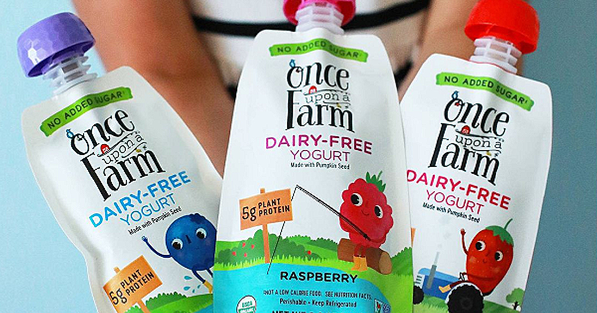 2 FREE Once Upon a Farm Dairy-Free Yogurt Pouches After Cash Back at Target