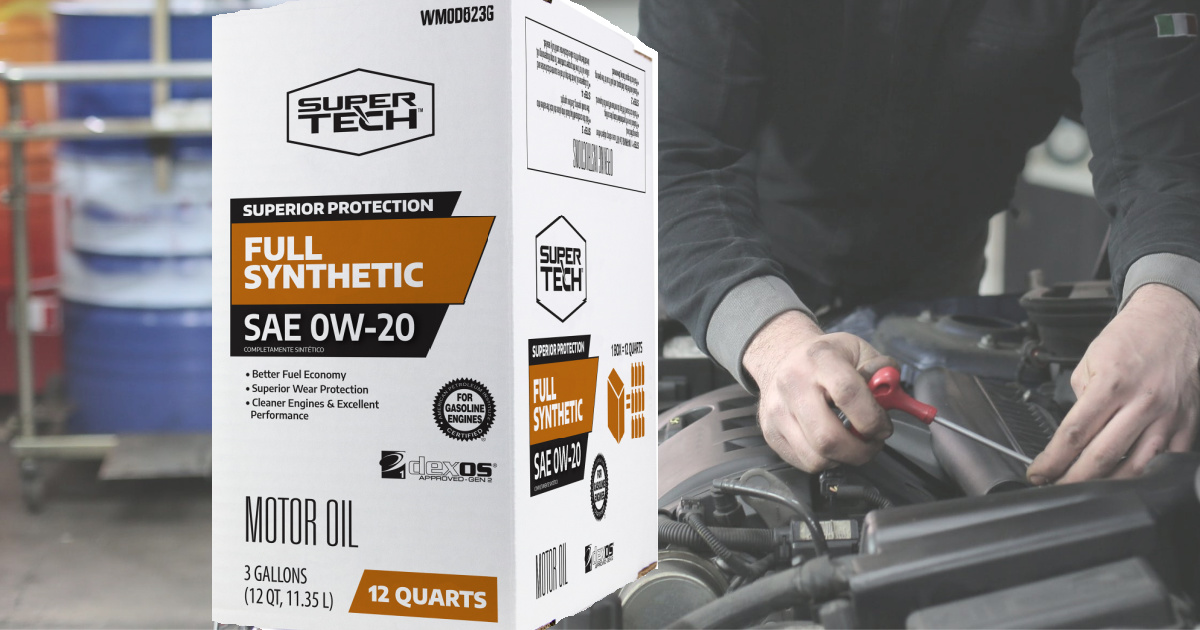 Super Tech Motor Oil 12-Quart Jug Only $29.97 on Walmart.com (Regularly ...