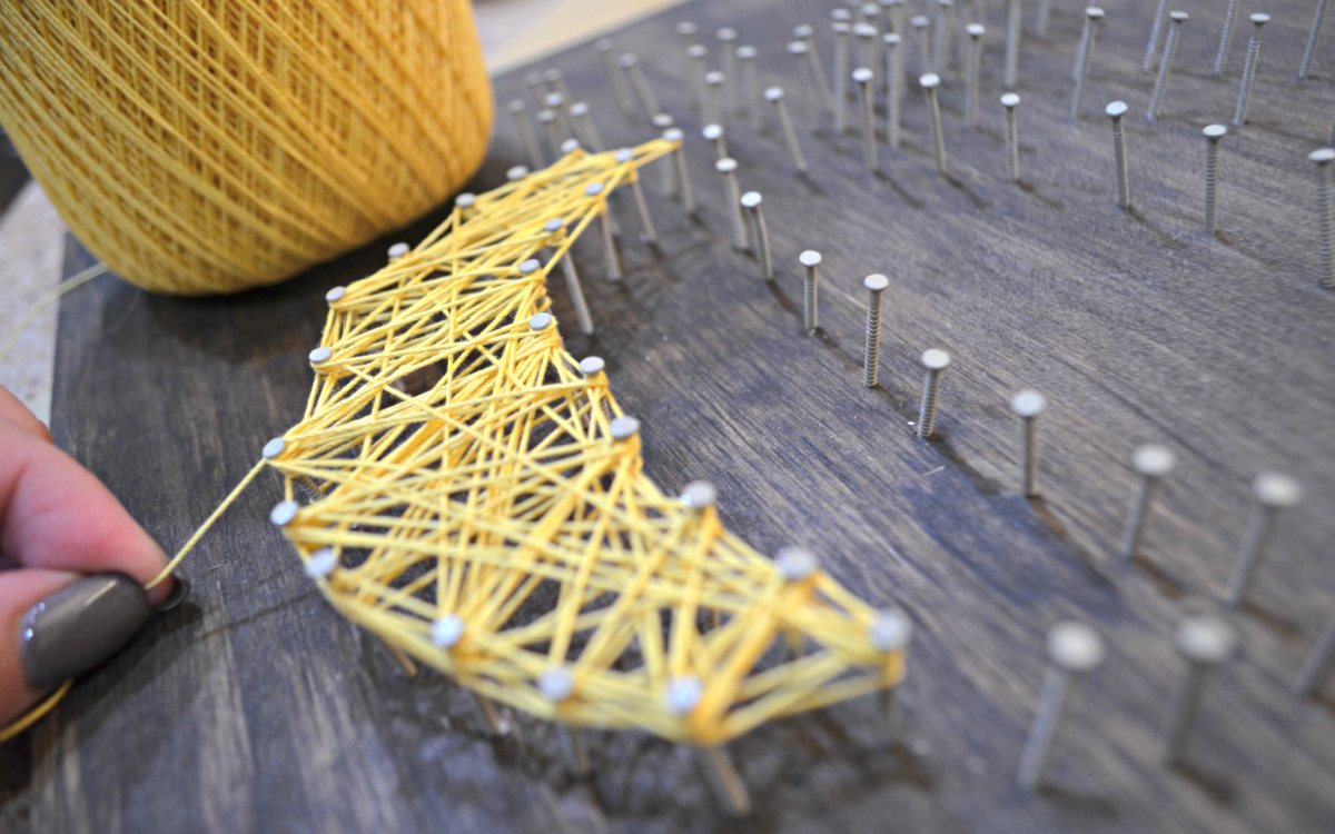 Easy DIY String Art Activity - Perfect Fall Craft | Hip2Save