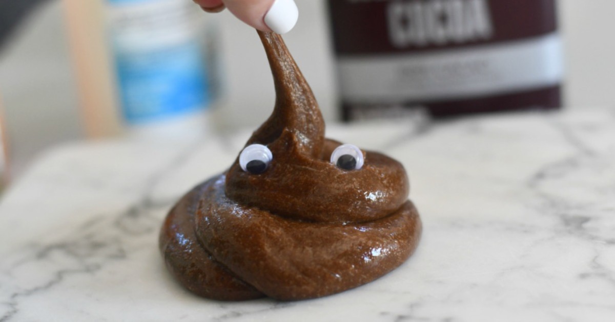 DIY Poop Emoji Slime | Funny Craft Idea for Kids - Hip2Save