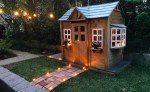 How I DIY'd This Outdoor Wooden Kids Playhouse That I Got for Free!