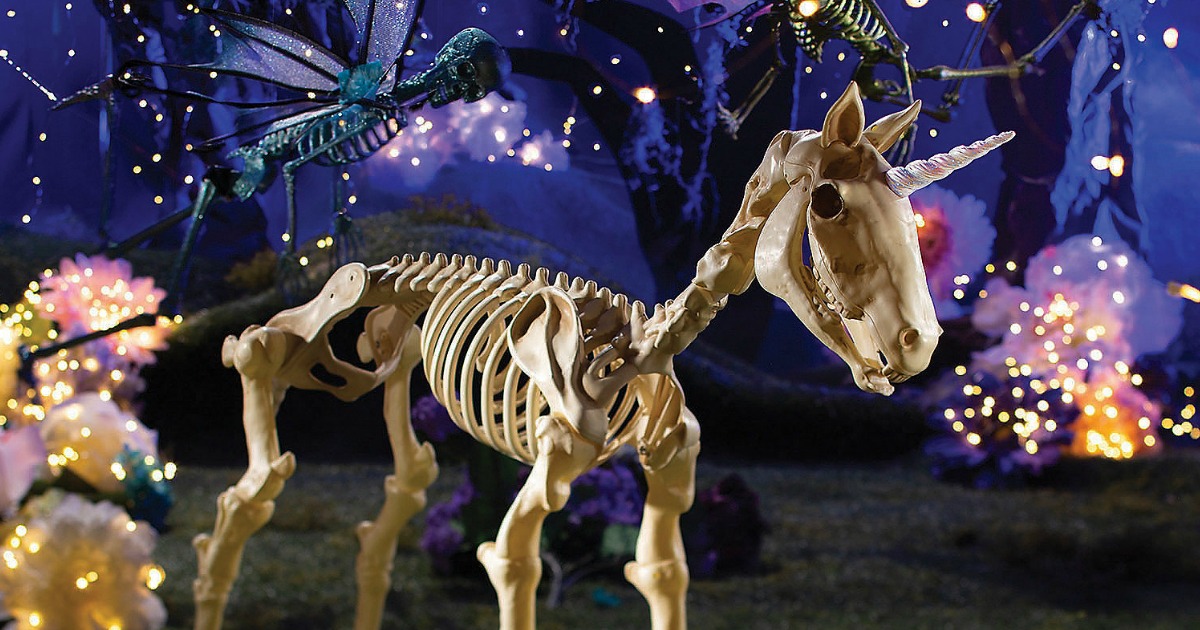 This Unicorn Skeleton is What Your Halloween Decor is Missing & It's ...