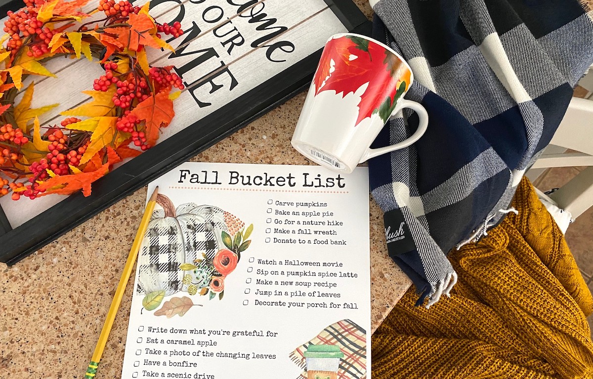 Free Fall Bucket List Printable - Filled w/ Fun Family Activities ...