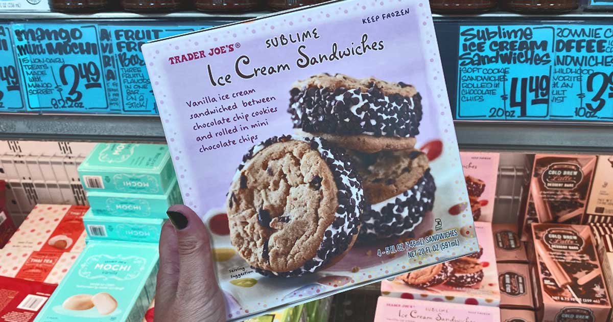 Trader Joe's Sublime Ice Cream Sandwiches Are Everything You Want in a Frozen Treat & They're ...