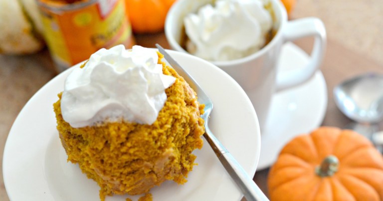 The Easiest Pumpkin Spice Mug Cake Recipe | Hip2Save