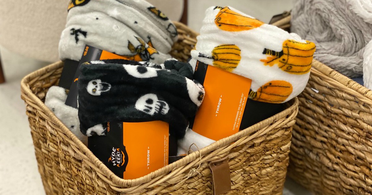 Hyde and Eek! Halloween Throw Blankets Only $10 at Target