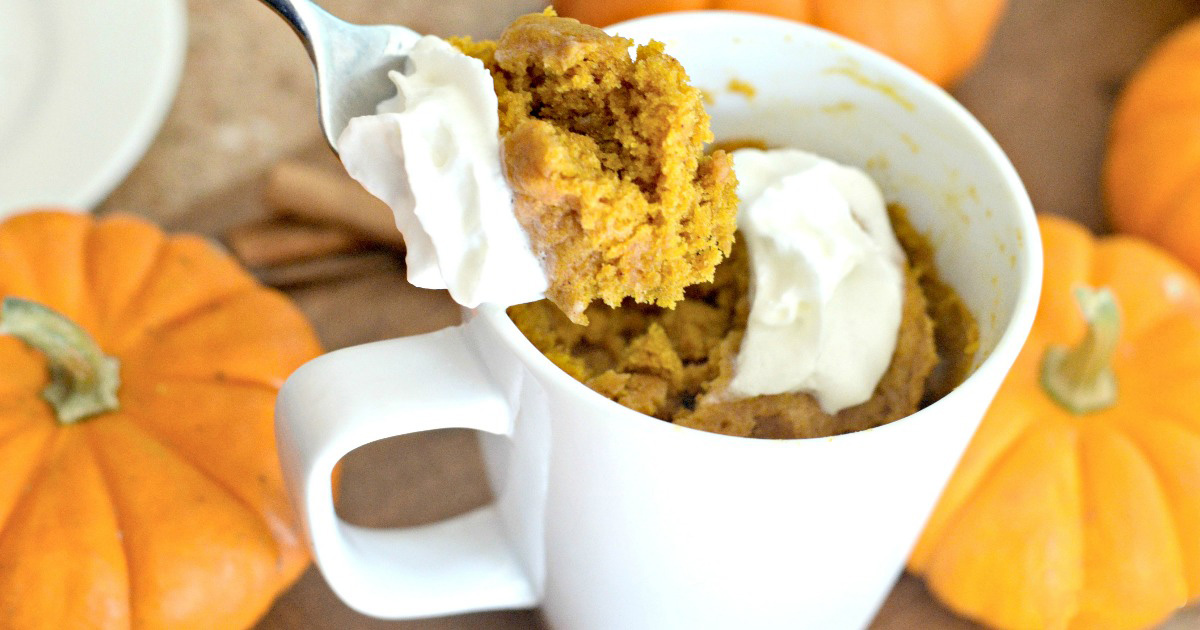 The Easiest Pumpkin Spice Mug Cake Recipe | Hip2Save